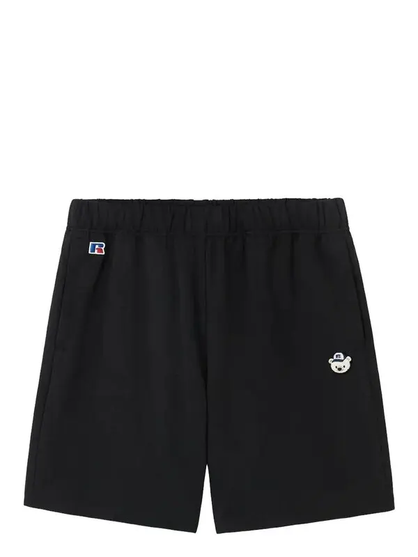 CHOCOOLATE Elastic-waistband Track Shorts - Black
