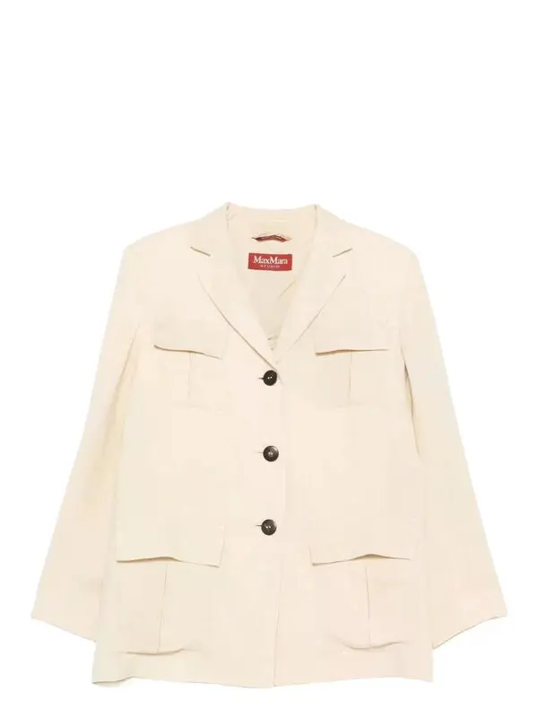 Max Mara Buttoned Jacket - Neutrals