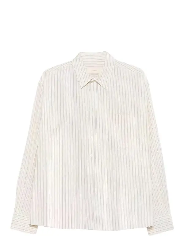 JEANERICA Byron Striped-pattern Shirt - Neutrals