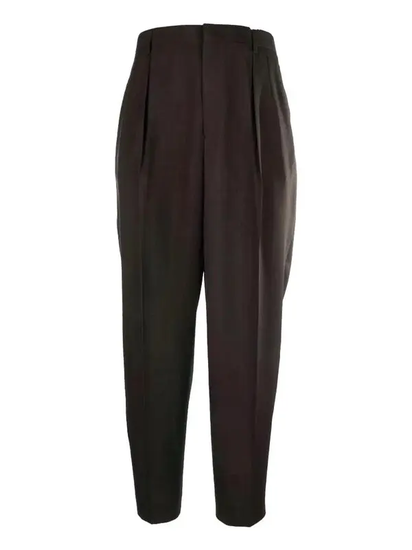 CELLAR DOOR Pleated Trousers - Brown