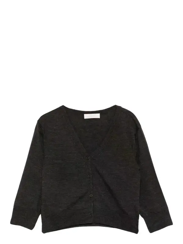AMOMENTO V-neck Cardigan - Grey