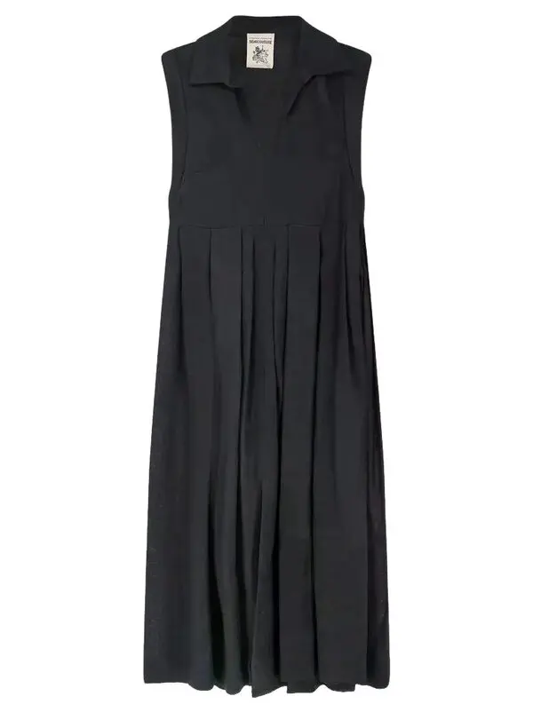 SEMICOUTURE Pleated Midi Dress - Black