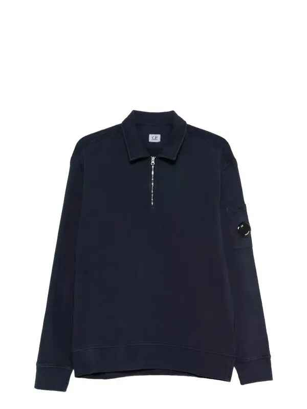 C.P. COMPANY Zip-fastening Pocket Sweatshirt - Blue