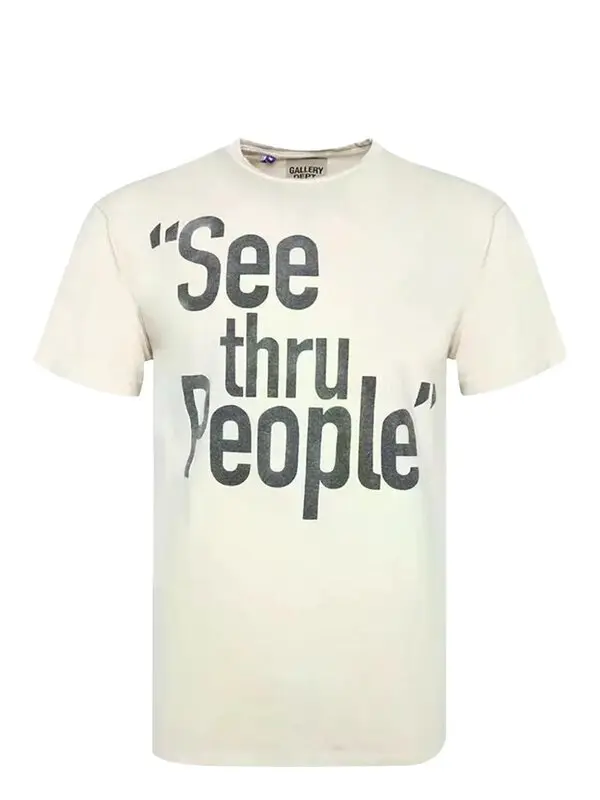 GALLERY DEPT. Slogan-print T-shirt - Neutrals