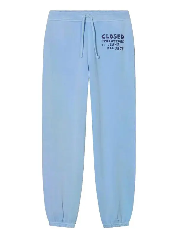 Closed Drawstring Track Pants - Blue