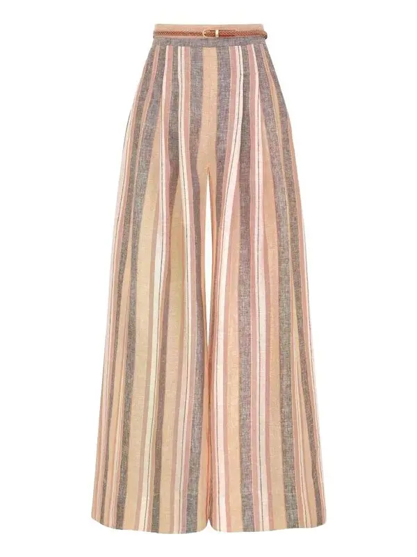 Zimmermann Wanderlust Striped Trousers - Neutrals