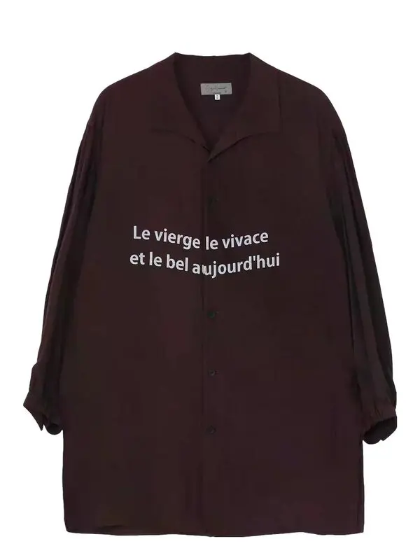 Yohji Yamamoto Long Sleeve Shirt - Brown