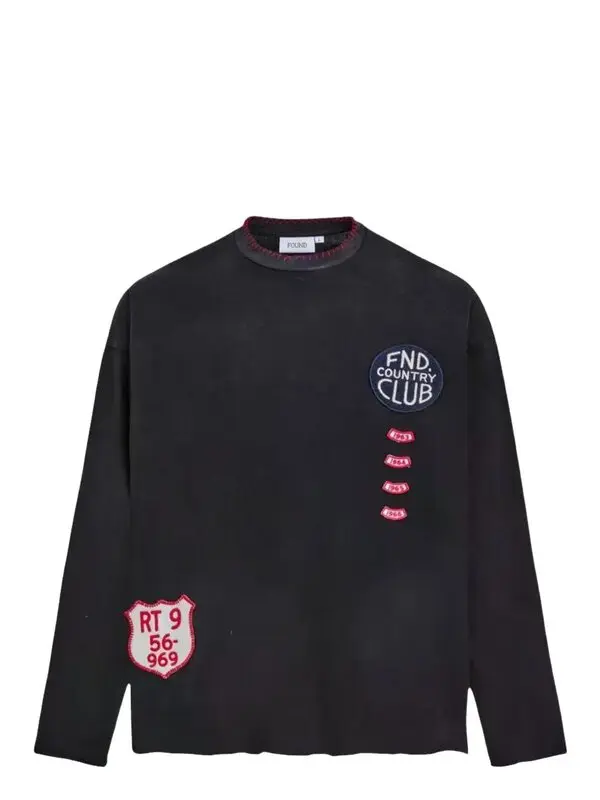 FOUND Patches Long-sleeve T-shirt - Black