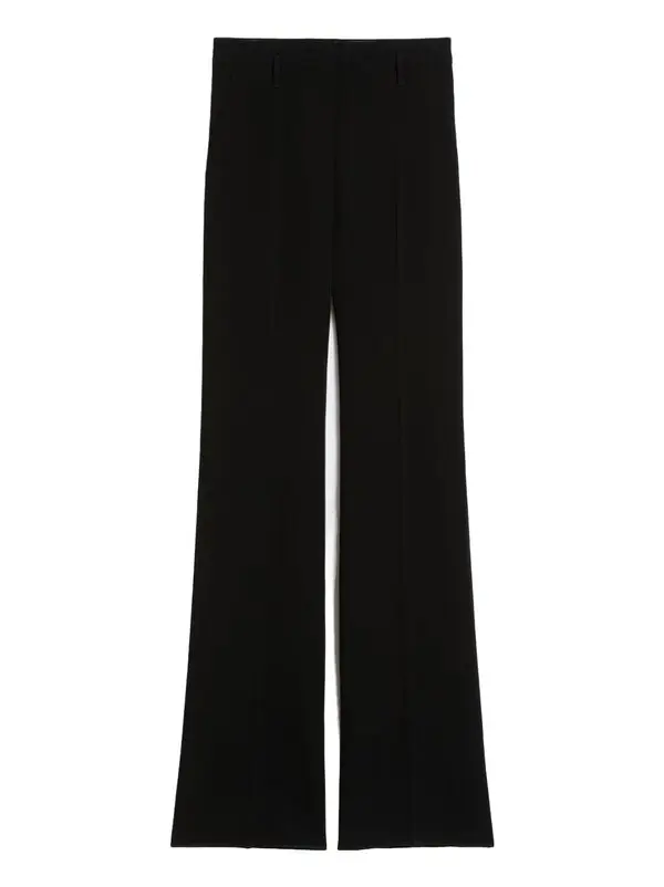 Max Mara Flared Cady Trousers - Black