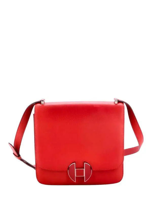 Hermès 2002 Evercolor 20 Shoulder Bag - Red