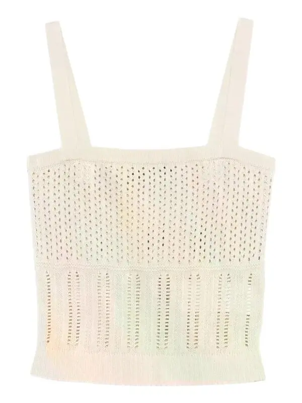 Max Mara Open Stitch Top - Neutrals