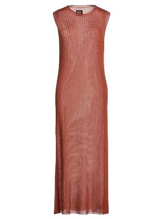 FISICO Crochet Knit Maxi Dress - Rust