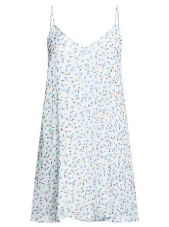 FISICO Floral Print Flared Mini Dress - Blue