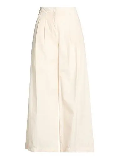 Peserico Wide-leg High-waisted Cotton Trousers - White