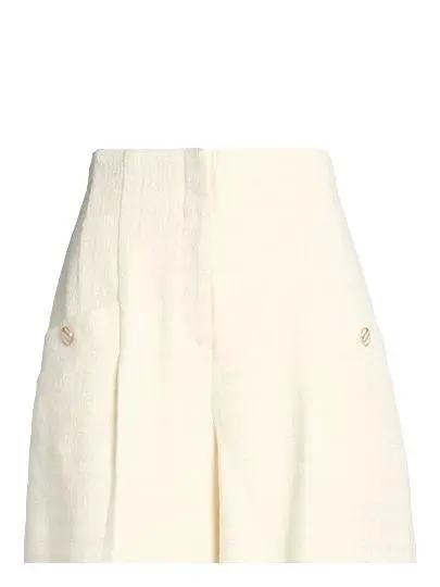 Sandro Tweed Shorts - White