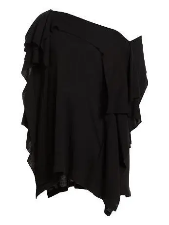 Yohji Yamamoto Cotton Knit Short Sleeve Sweater - Black