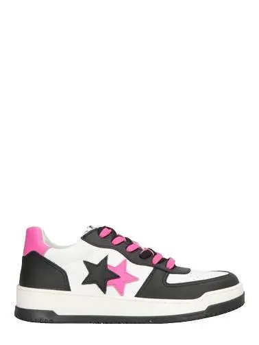 2STAR Leather Low-top Sneakers - Black