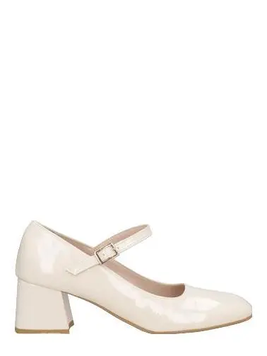 NILA & NILA Synthetic Mary Jane Pumps - Off White