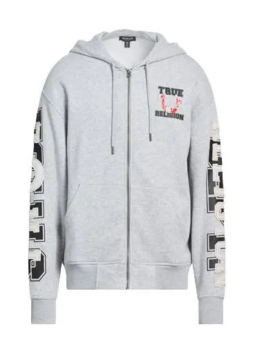 True Religion Hooded Sweatshirt With Zip Closure - Grey