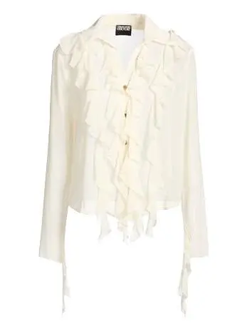 Versace Shirt Ivory Polyester - White