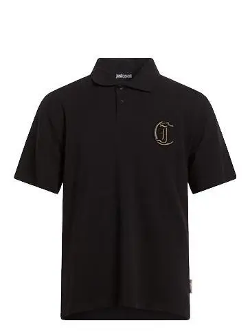 Just Cavalli Polo Shirt Size Cotton - Black