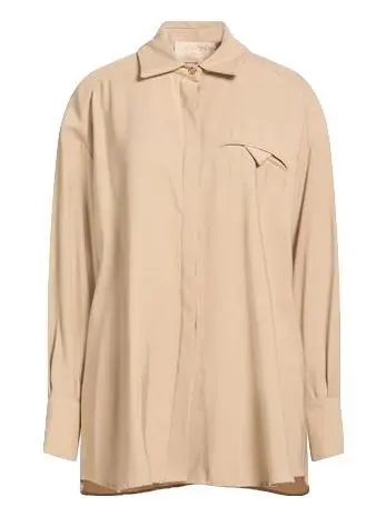 KAOS Oversized Twill Shirt - Sand
