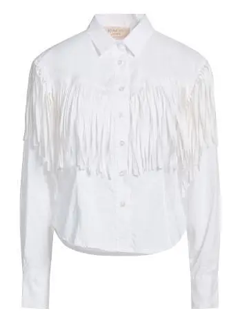 KAOS JEANS Shirt With Fringes - White