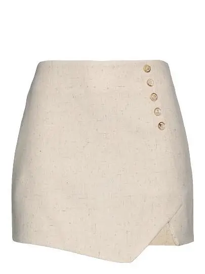 THE GARMENT Mini Pencil Skirt With Embellishments - Beige