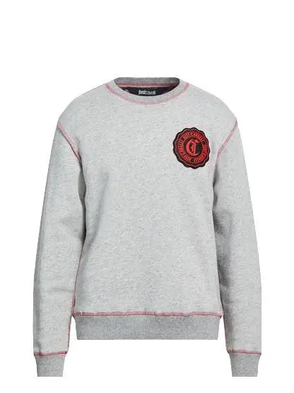 Just Cavalli Solid Cotton Sweatshirt - Grey