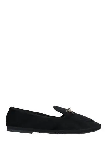 OVYE Textile Fiber Loafers With Metal Appliqués - Black