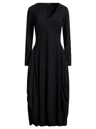 High Midi Balloon Dress - Black