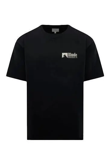 Rhude Ramatuelle Intl Racing Tee Shirt - Vintage Black/white