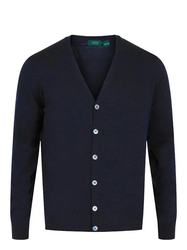 Givenchy Zanone Slim Fit Cardigan - Dark Blue