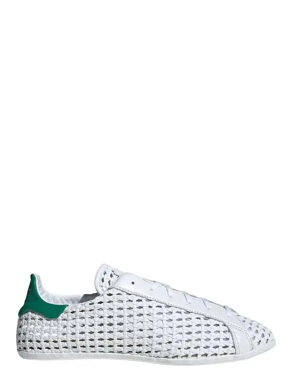 Adidas Stan Smith Lo Basketweave Sneakers - Core White/green