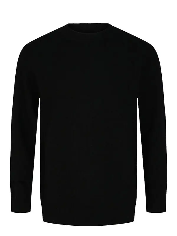 SLOWEAR Knit Crewneck Sweatshirt - Black