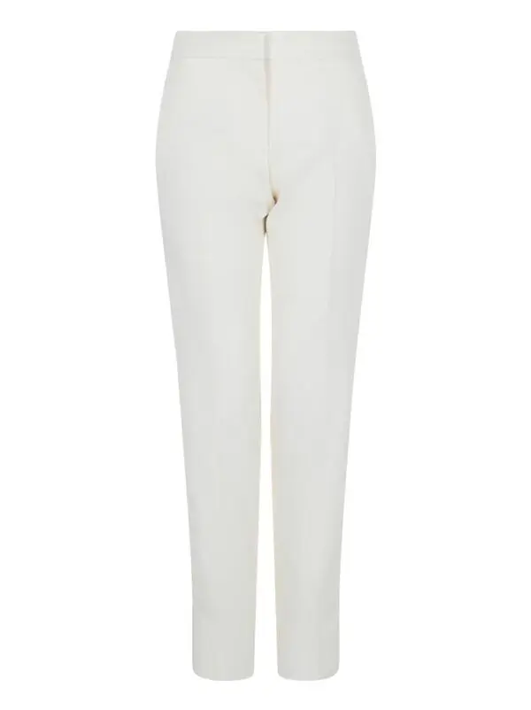 Alexander McQueen Striped Silk Tuxedo Pants - White