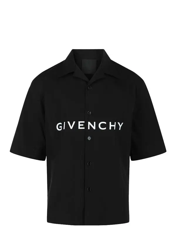 Brioni Boxy Fit Hawaiian Shirt - Black