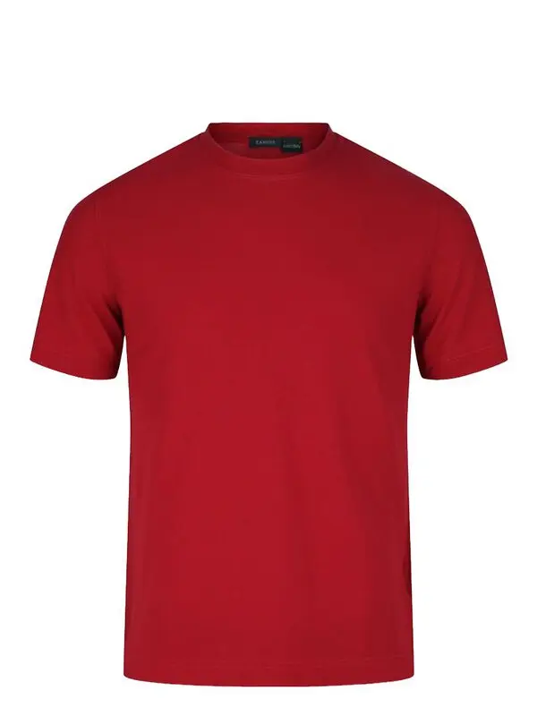 SLOWEAR Zanone Slim Fit Crewneck Sweatshirt T Shirt - Red