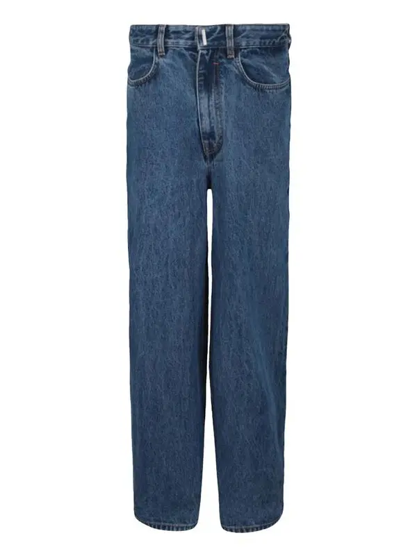 Alexander McQueen Low Crotch Wide-leg Jeans - Blue Indigo