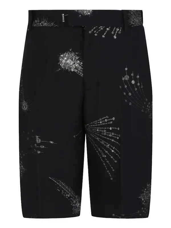 Givenchy Embellished Astral Shorts - Black Silver