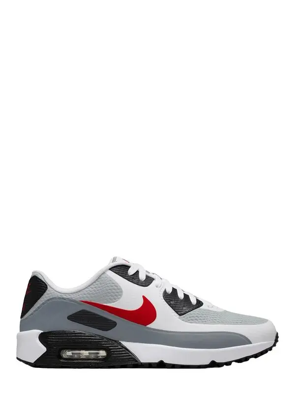 Nike Air Max 90 Golf - White/light Smoke Grey/fire Red