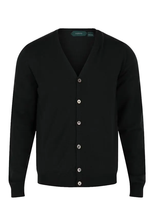 Givenchy Zanone Slim Fit Cardigan - Black