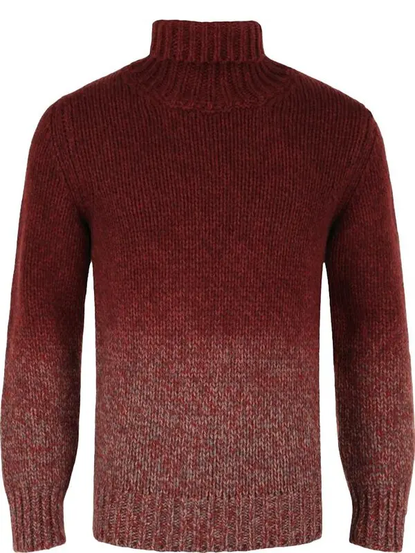 Givenchy Zanone Ombre Sweater - Dark Red
