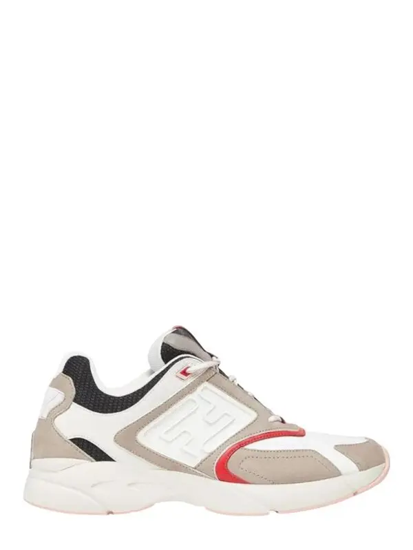 Fendi Faster Sneakers - White/beige/black