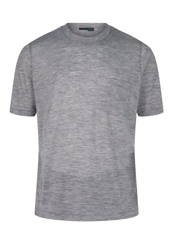 SLOWEAR Zanone Slim Fit Crewneck Sweatshirt T Shirt - Medium Grey