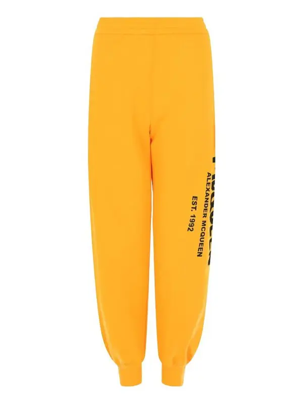 Bally Side Graffiti Logo Joggers - Pop Yellow Black