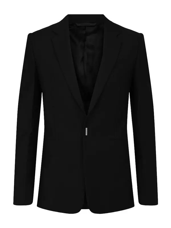 FERRAGAMO Slim-fit Hook Blazer - Black