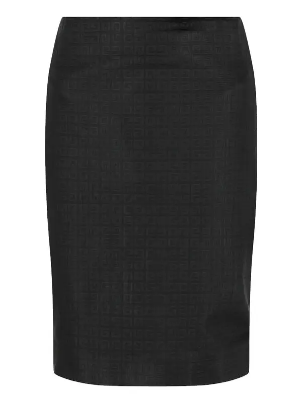 Alexander McQueen Embossed 4g Logo Mini Skirt - Black