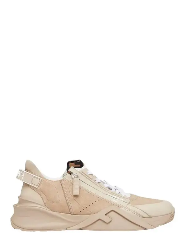 Fendi Flow Low Top Sneakers - Beige