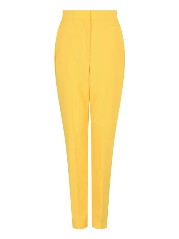 FERRAGAMO High-waist Cigarette Trousers - Bright Yellow